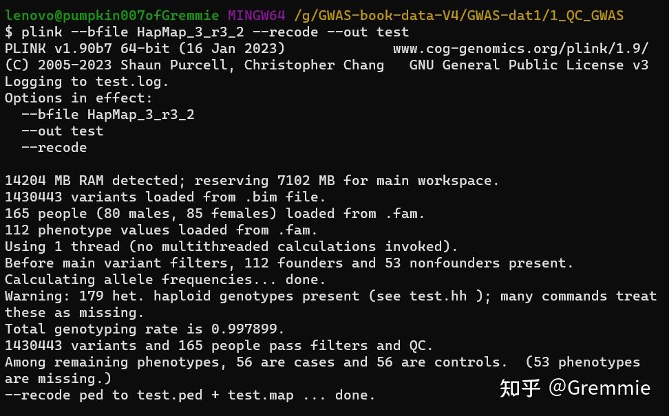 [GWAS]plink数据格式的转化以及缺失质控 - 知乎