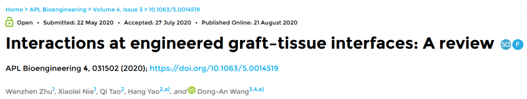 APL Bioengineering被《期刊引证报告》收录 获得首个影响因子 - 知乎
