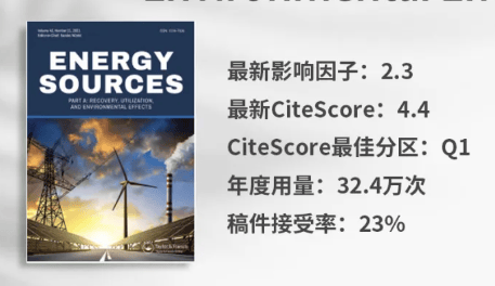 刊·见 | 能源领域SCI期刊Energy Sources Part A: Recovery, Utilization, and ...