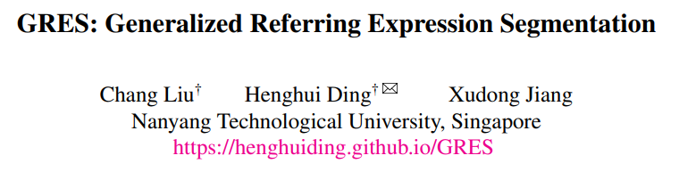 【CVPR23 Highlight】多模态新任务、新数据集：NTU提出广义引用分割问题GRES - 知乎