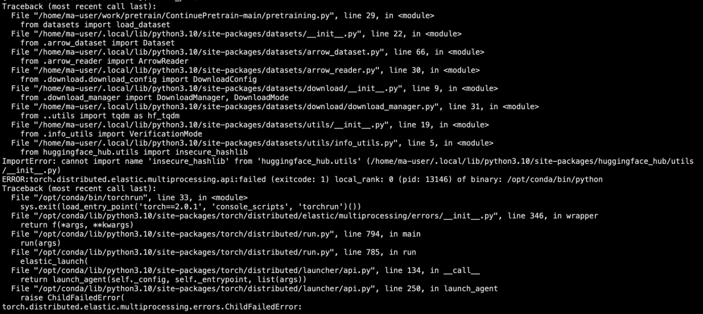 【LLM DEBUG】cannot import name 'insecure_hashlib' from 'huggingface_hub.utils' - 知乎