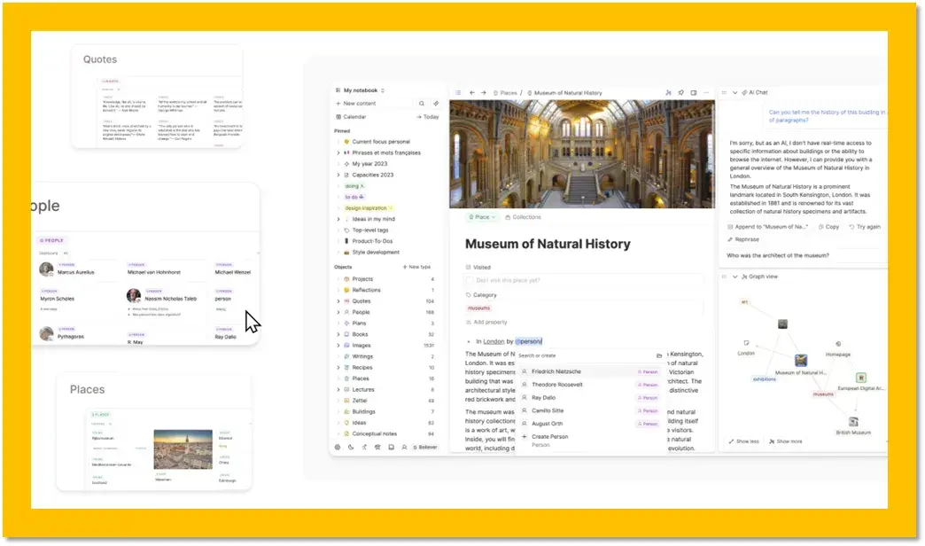 新兴笔记软件 Capacities 和 Notion、FlowUs等有何异同？ - 知乎