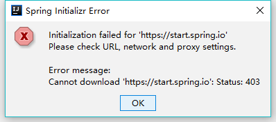 Cannot download https://start.spring.io;Status:403 - 知乎