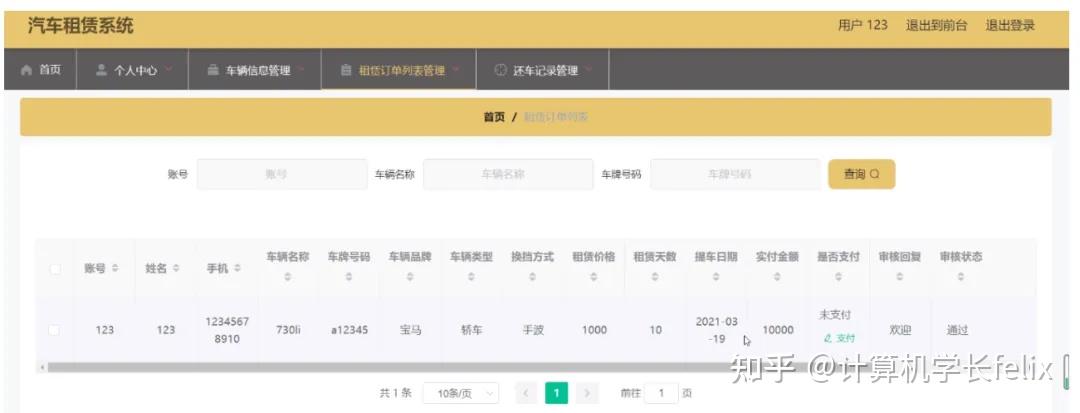 基于springboot的 汽车租赁系统”的设计与实现(源码数据库文档ppt 知乎