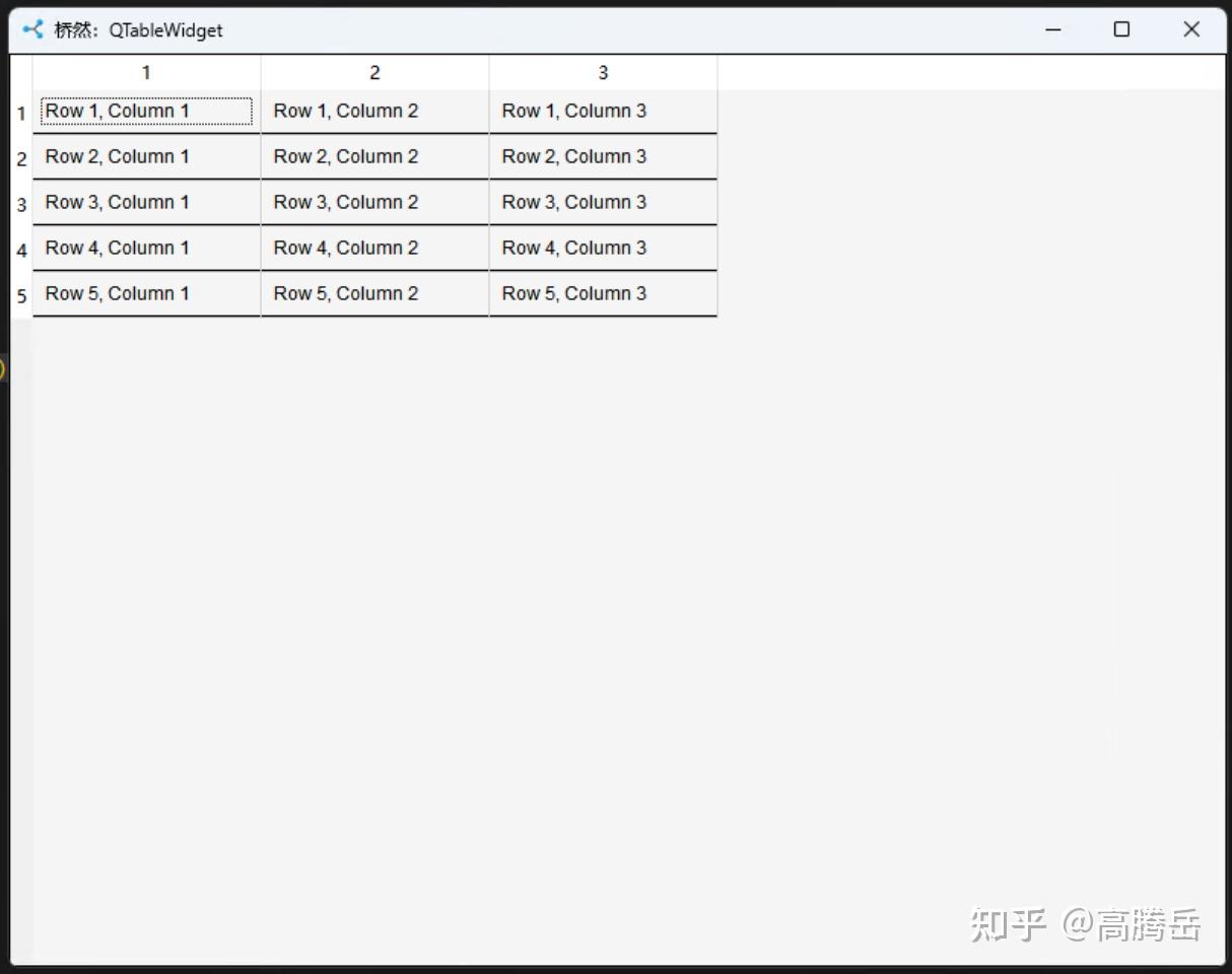 PyQt6 编程教程：深入理解 QTableWidget 表格控件的使用，包括创建、添加数据、设置属性、加载 CSV 文件等实例详解 - 知乎