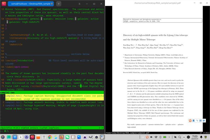 Latex编辑实时预览：vim+xelatex+zathura - 知乎