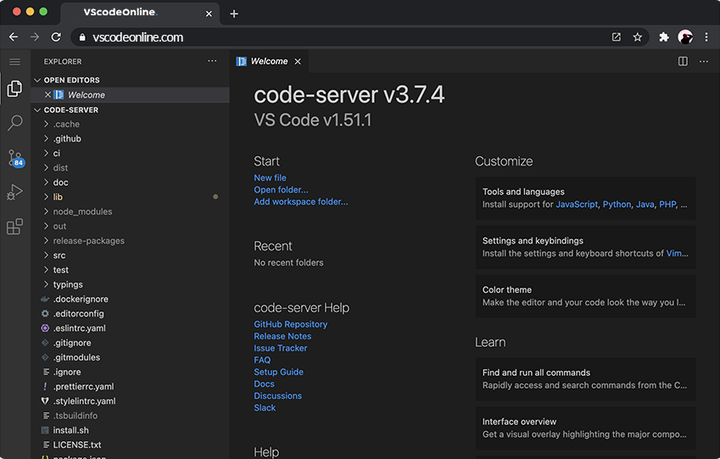 使用Code Server容器部署VS Code Online - 知乎