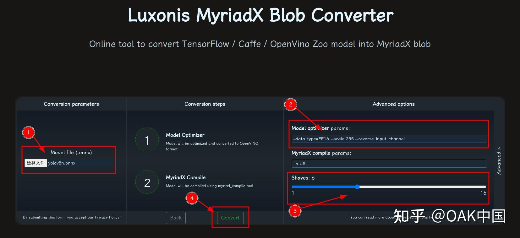 OAK相机如何将yoloV8模型转换成blob格式？ - 知乎