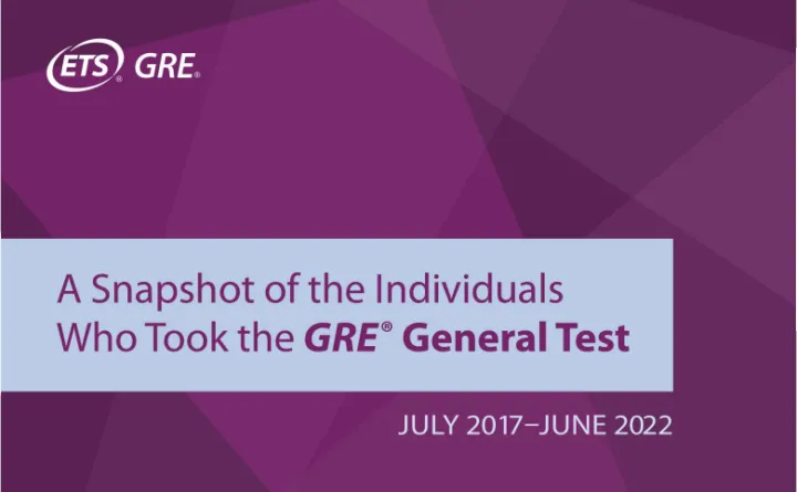 2022年GRE全球考生大数据发布！这些趋势要知道！ - 知乎