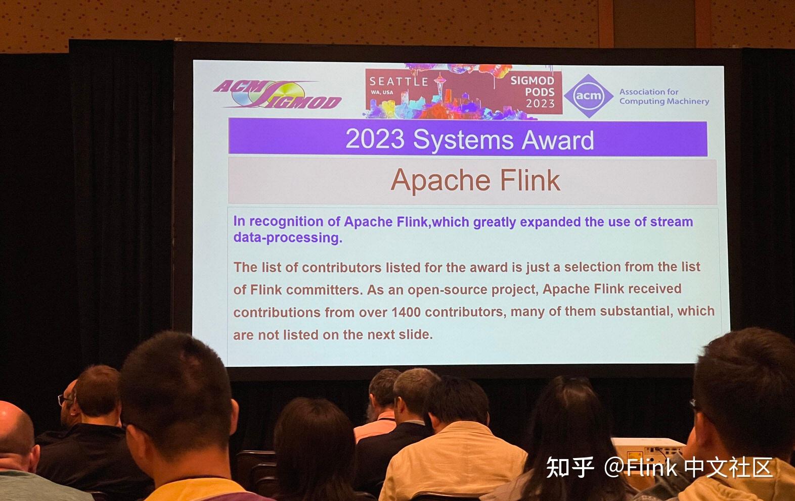 喜报：Apache Flink 荣获 2023 年度 SIGMOD 系统奖 !!! - 知乎