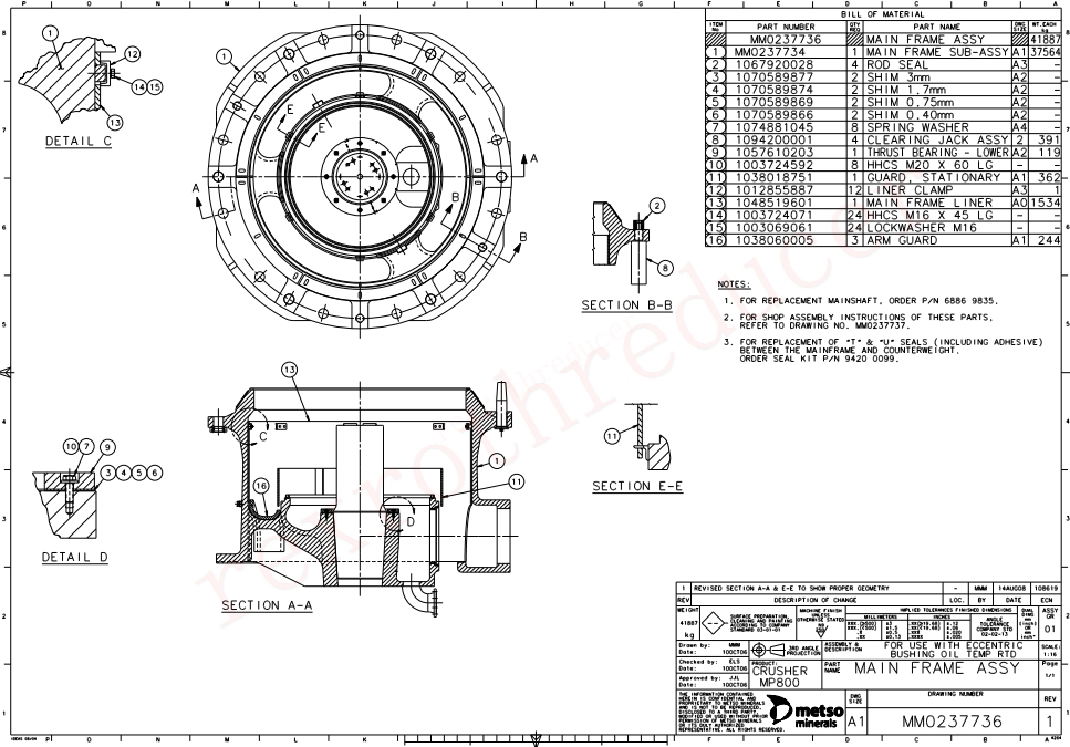 Metso美卓MP800/MP1000/MP1250/MP2500多缸重型液压圆锥破碎机图纸 - 知乎