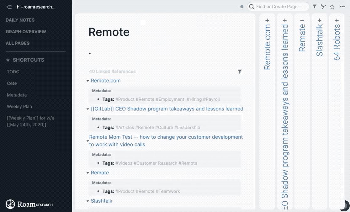 Roam Research 这款笔记软件有何特别之处？ - 知乎