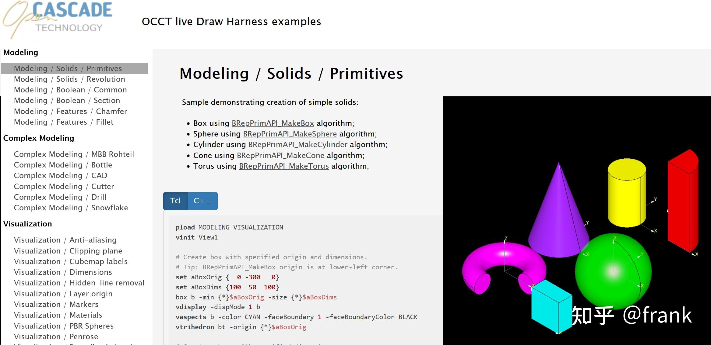 【opencascade】常用资料整合 - 知乎