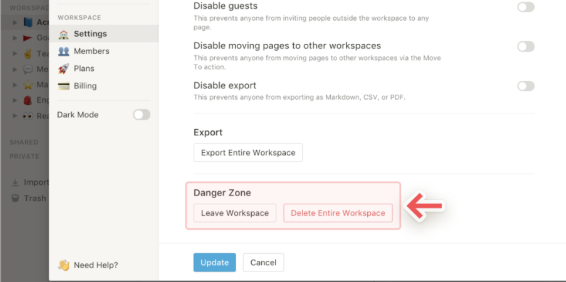 【Notion教程】Notion 删除工作区 - 知乎