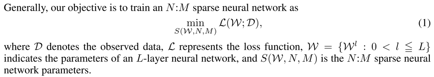 Learning n: m fine-grained structured sparse neural networks from scratch详解 - 知乎