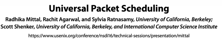 什么是UPS（Universal Packet Scheduling）？ - 知乎