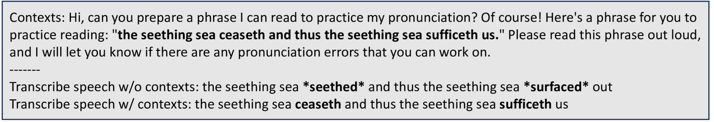 Seed-ASR: 基于大语言模型的语音识别，理解多样化的语音和上下文 | Seed-ASR: Understanding Diverse Speech and Contexts with ...