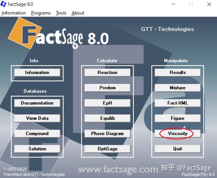 FactSage粘度模块Viscosity的基本使用方法（一） - 知乎