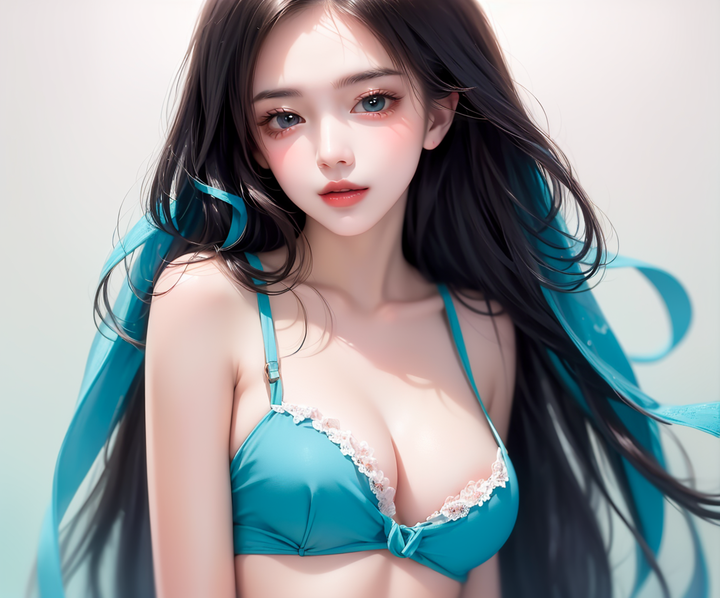 AI绘画2.5D美女，少量tag 生成虚幻背景，秀发飘逸的少女【tag+模型+lora】 - 知乎