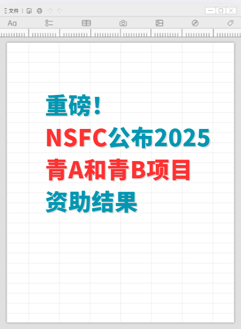 NSFC公布2025青A和青B项目资助结果 - 知乎
