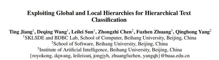 《Exploiting Global and Local Hierarchies for Hierarchical Text Classification》论文阅读笔记 - 知乎