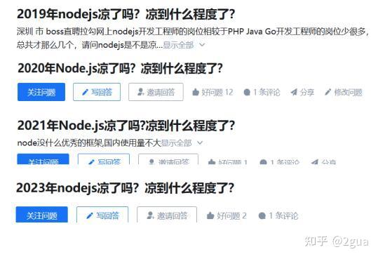 2024年nodejs凉了吗？凉到什么程度了？ - 知乎