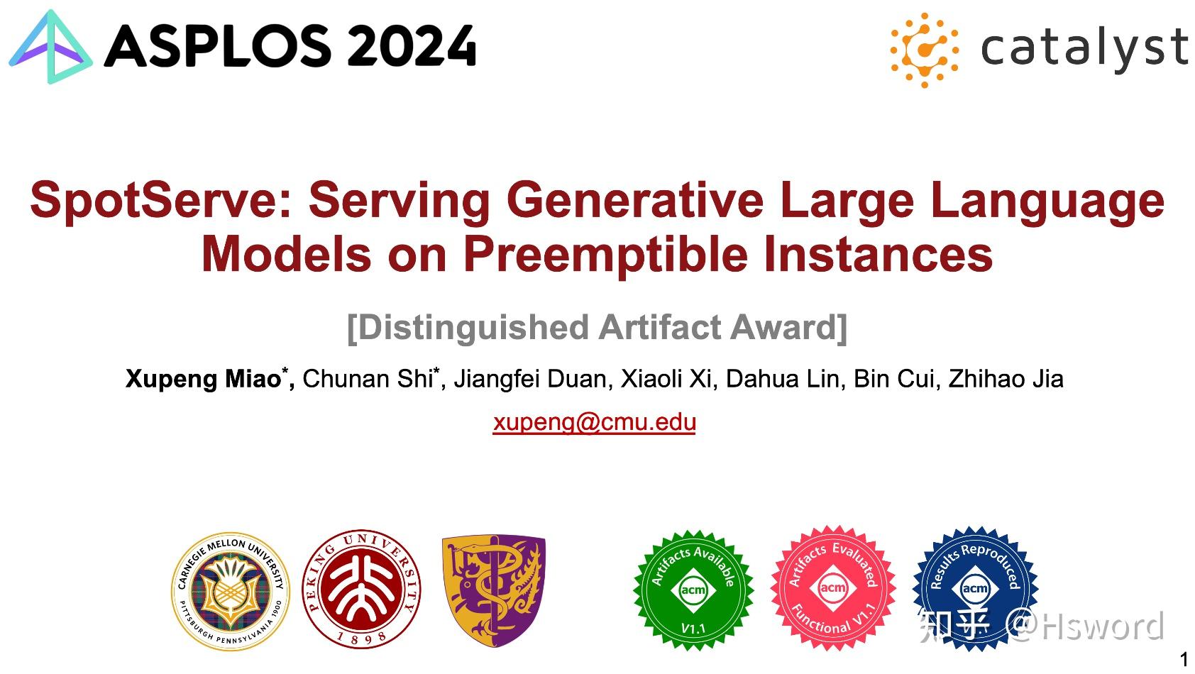 ASPLOS 2024有哪些值得关注的论文？ - 知乎