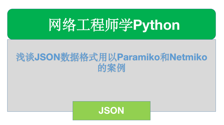 浅谈JSON数据格式用以Paramiko和Netmiko的案例 - 知乎