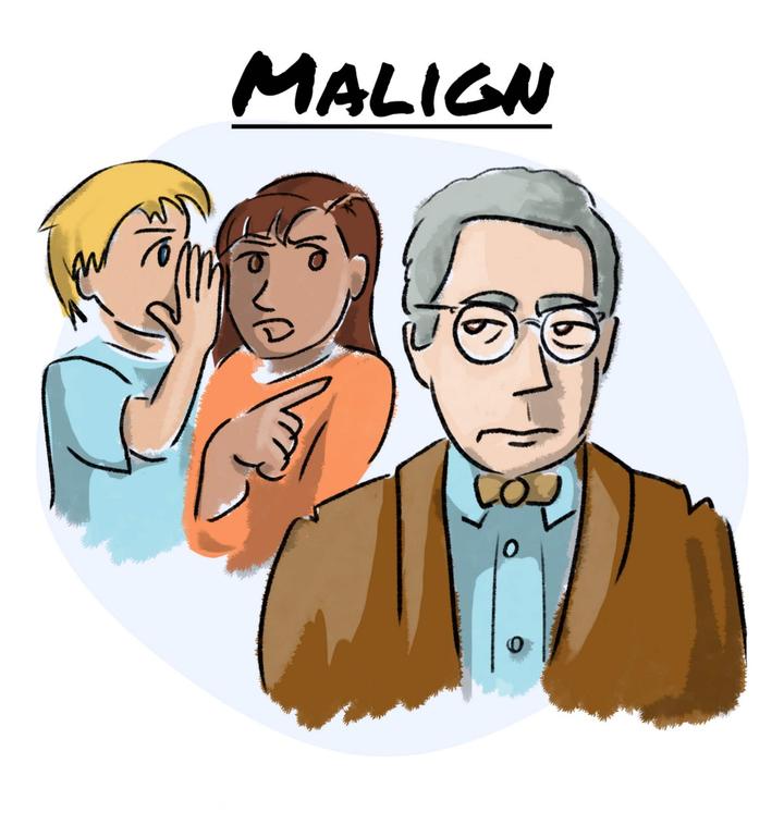 “带有恶意的”“诽谤”英文怎么表达 - 知乎