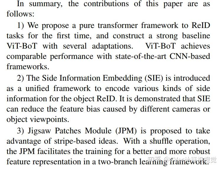 TransReID：首个基于Transformer的目标Re-ID - 知乎
