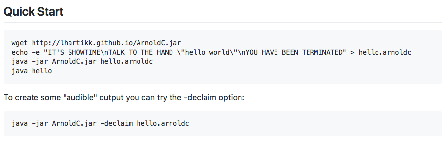 终结者战士的编程语言：ArnoldC - 知乎