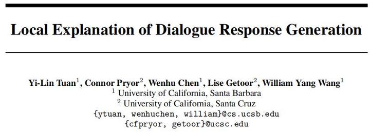 2021NeurIPS|Local Explanation of Dialogue Response Generation - 知乎