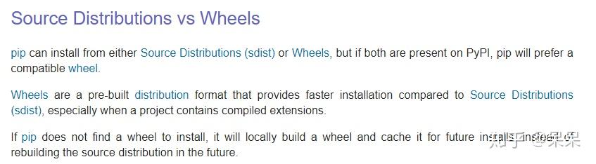 Python 安装pip用wheel还是source？ - 知乎
