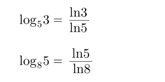 log以5为底3与log以8为底5，怎么比较大小？ - 知乎