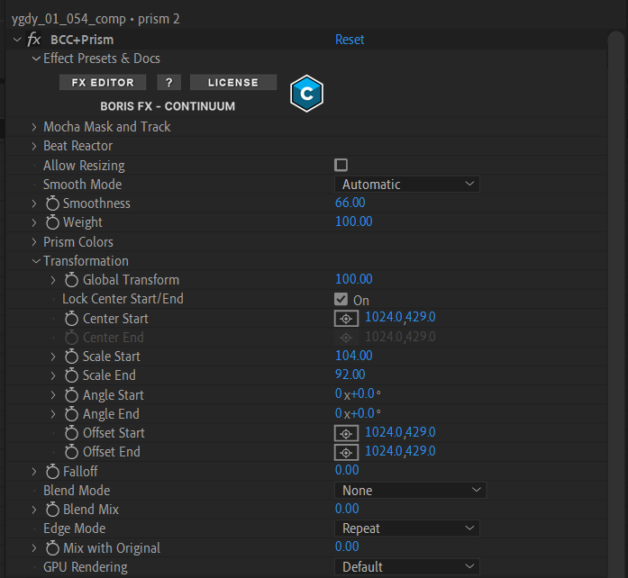 AE（2024）里BCC+Prism棱镜效果 - 知乎