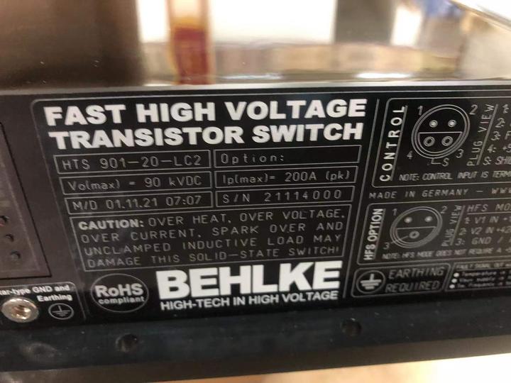 Behlke高压开关 HTS80-26系列货期短 - 知乎