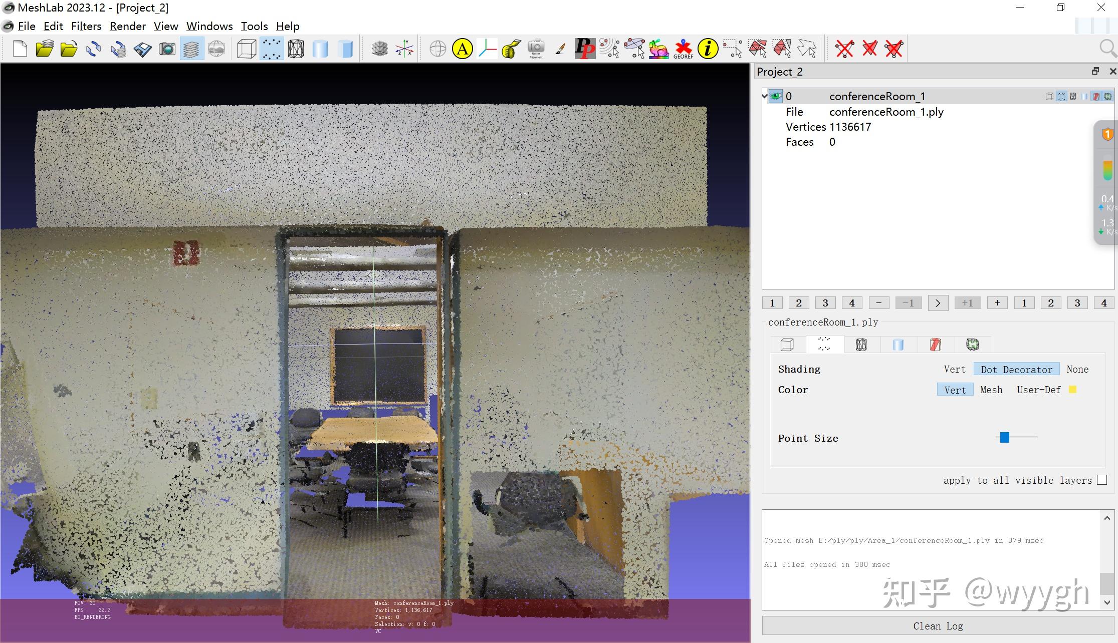 MeshLab视口相机设置和视图设置参数分析 - 知乎