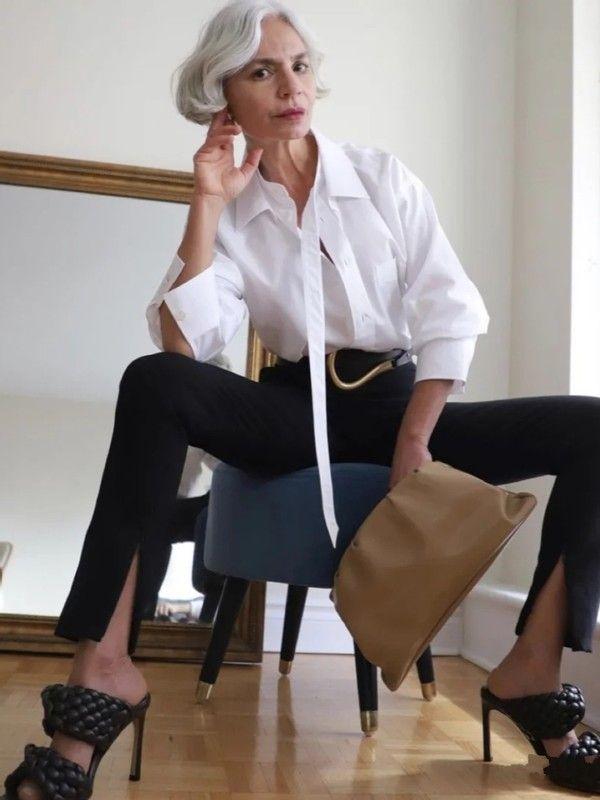 会搭配越老越时髦，56岁的她穿给你看，这才是老去该有的样子 - 知乎