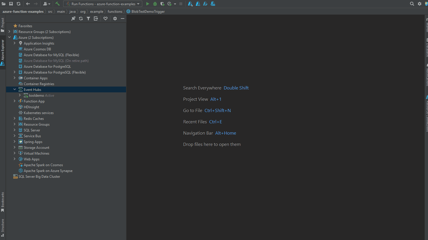 Java on Azure Tooling 3月更新 – Azure Event Hubs支持、Azure Functions的模板增强，以及 ...