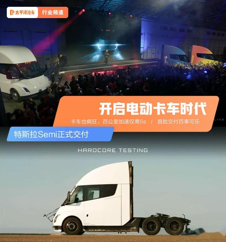 特斯拉semi正式交付!800km续航,破百5s多,运货3年能省100万? 知乎