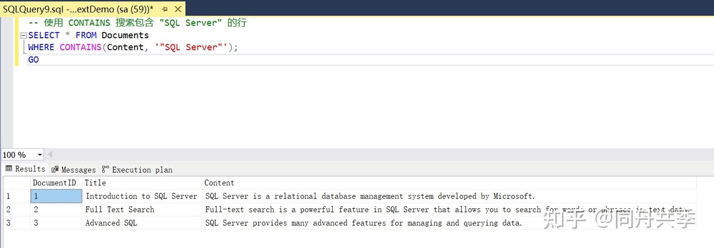 MSSQL.Full-Text.1：全文搜索 - 知乎