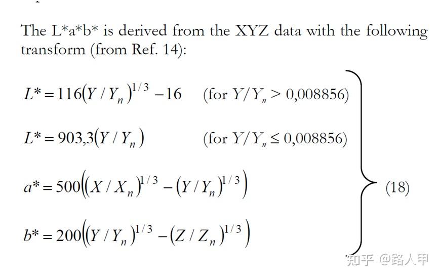 CCM（Color Correction Matrix）笔记-2 Lab，XYZ，xyz，xyY，RGB域之间的相互转换 - 知乎