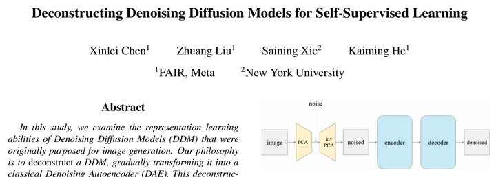 解构DAE-based SSL模型: 《Deconstructing Denoising Diffusion Models for Self-Supervised Learning》 - 知乎