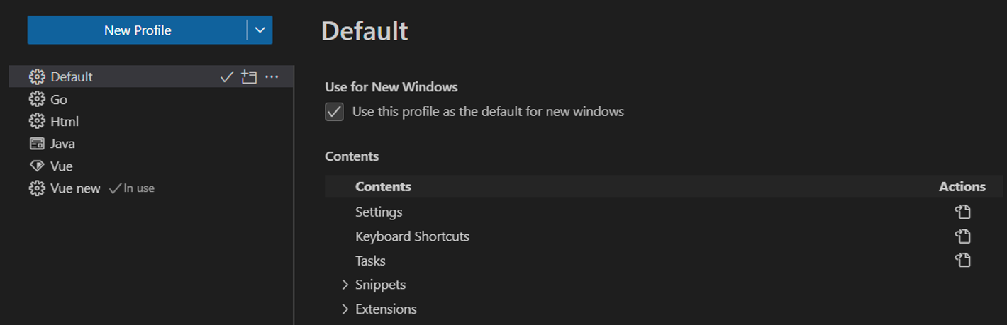 VS Code Profile 配置 - 知乎