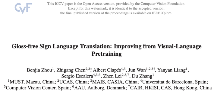 【手语翻译论文阅读】Gloss-free Sign Language Translation: Improving from Visual ...