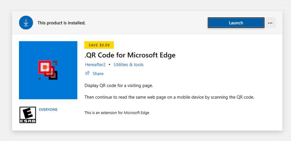 Edge 浏览器二维码插件现已正式在 Microsoft Store 可用 - 知乎