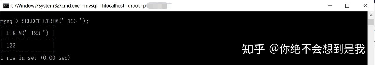 MySQL|trim() 函数用法 - 知乎