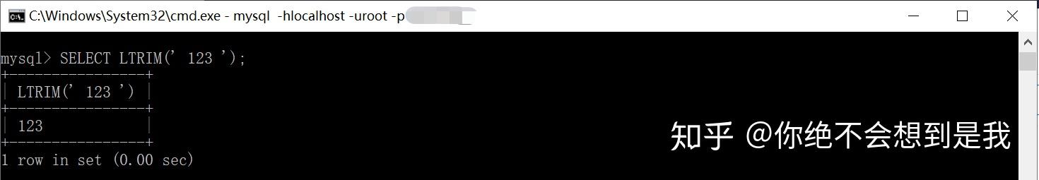 MySQL|trim() 函数用法 - 知乎