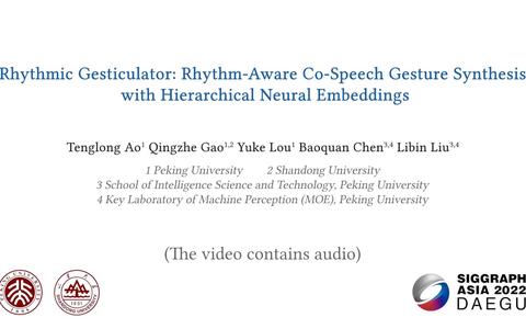 Rhythmic Gesticulator: Rhythm-Aware Co-Speech Gesture Synthesis with Hierarchical Neural ...