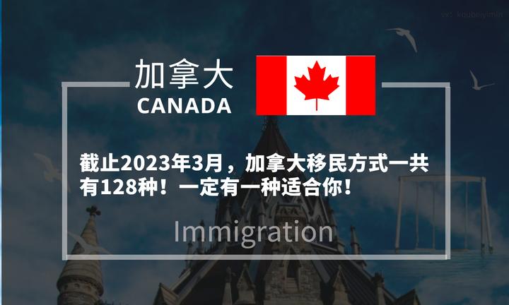 截止2023年3月，加拿大移民方式一共有128种！一定有一种适合你！ - 知乎